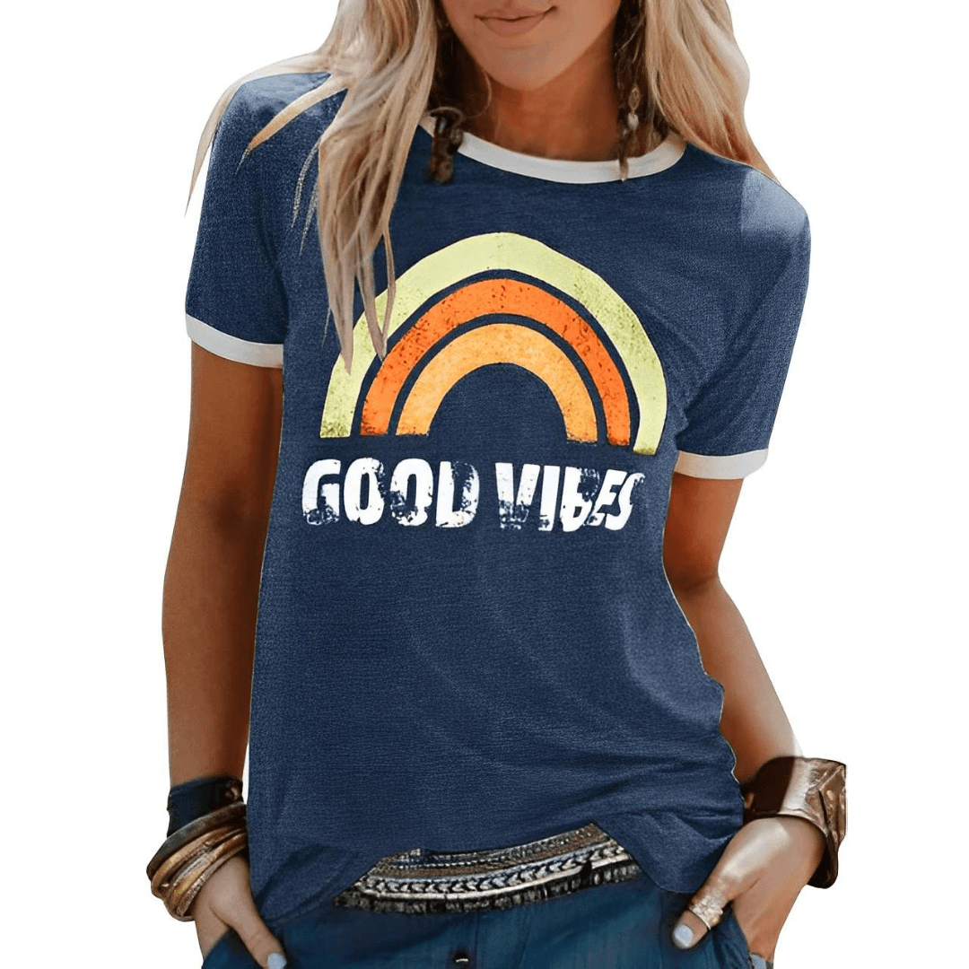 Goody | T-shirt Good Vibes - Diffusez la Positivité avec Style – Chic ...